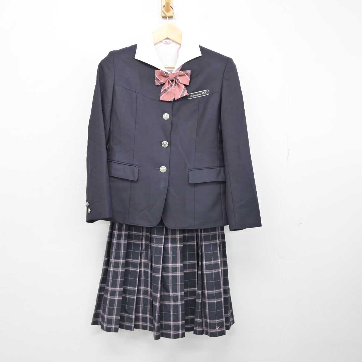 【中古】山口県 早鞆高等学校 女子制服 4点 ブレザー・シャツ・スカート Sf053441 中古制服通販パレイド