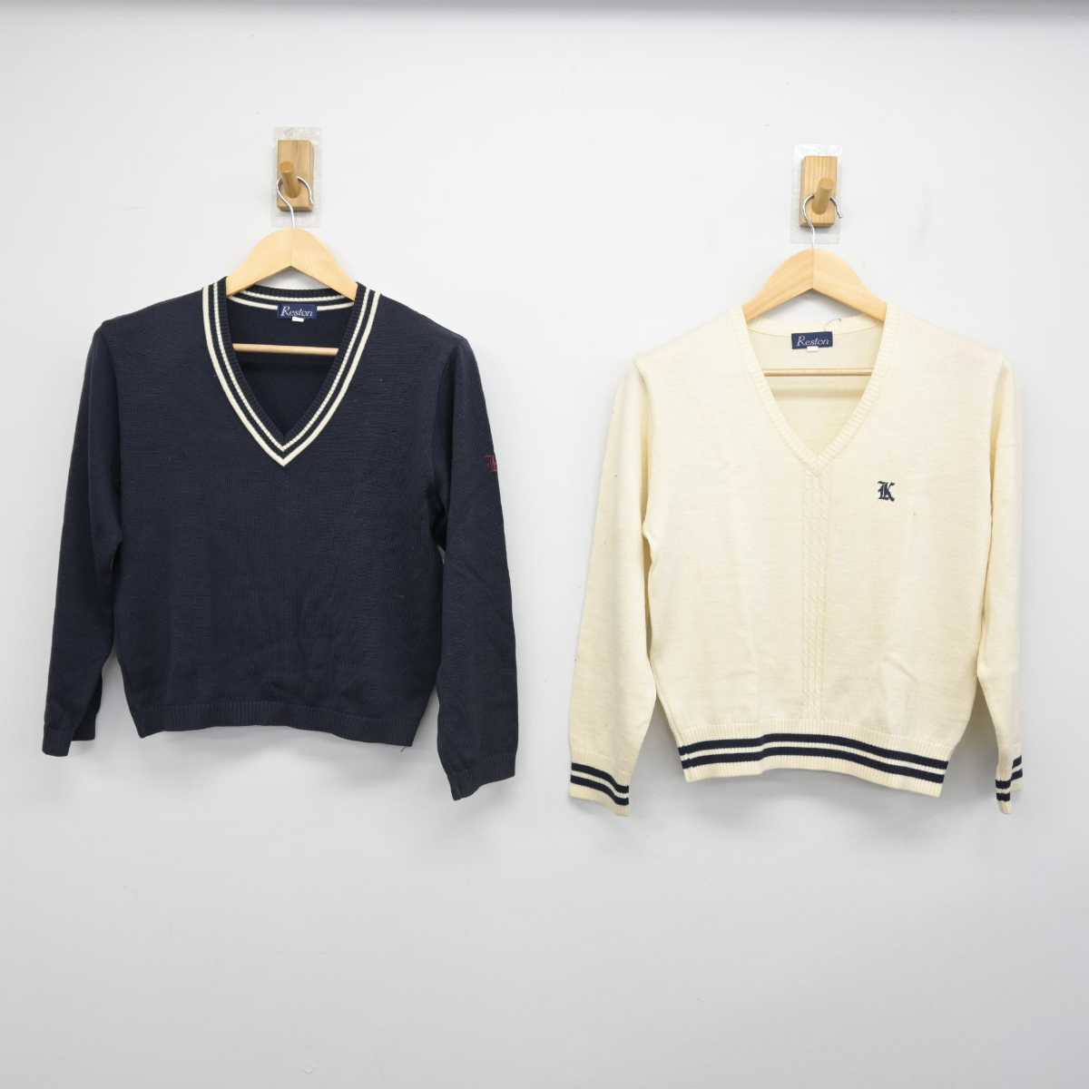 【中古】大阪府 大阪薫英女学院高等学校 女子制服 2点 ニット・ニット Sf053506 中古制服通販パレイド