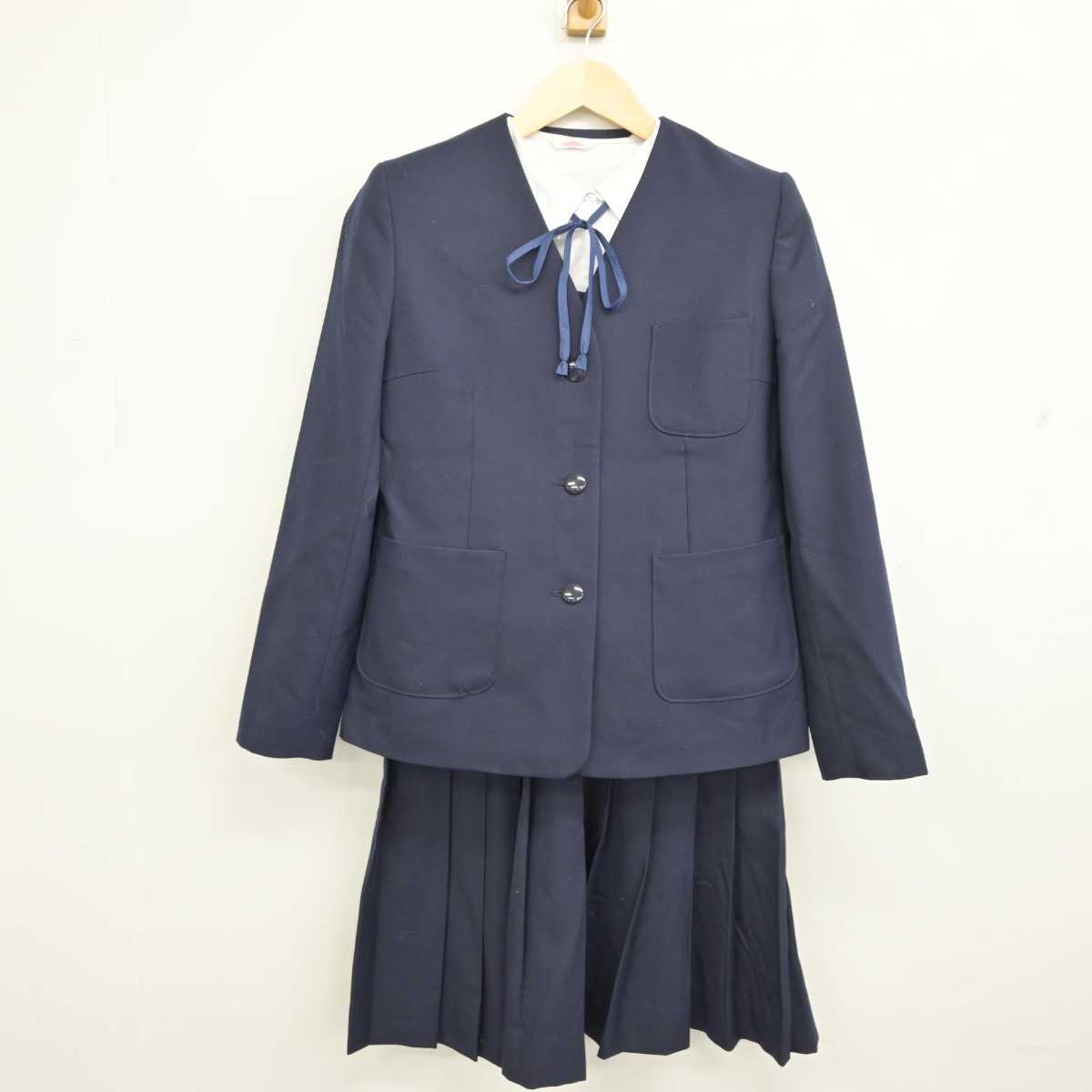 【中古】埼玉県 与野東中学校 女子制服 5点 ブレザー・シャツ・ベスト・スカート Sf053564 中古制服通販パレイド