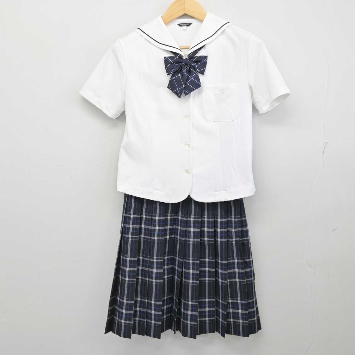 【中古】愛知県 岡崎城西高等学校 女子制服 4点 ブラウス・スカート Sf053889 中古制服通販パレイド