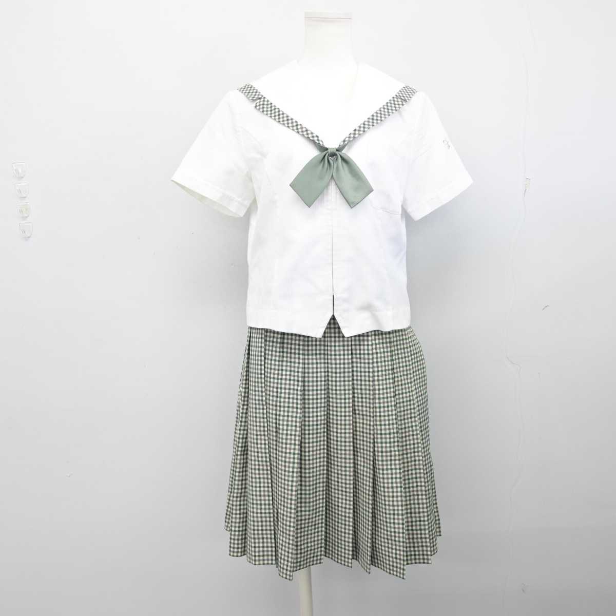 【中古】福島県 須賀川桐陽高等学校 女子制服 3点 ブラウス・スカート Sf053995 中古制服通販パレイド