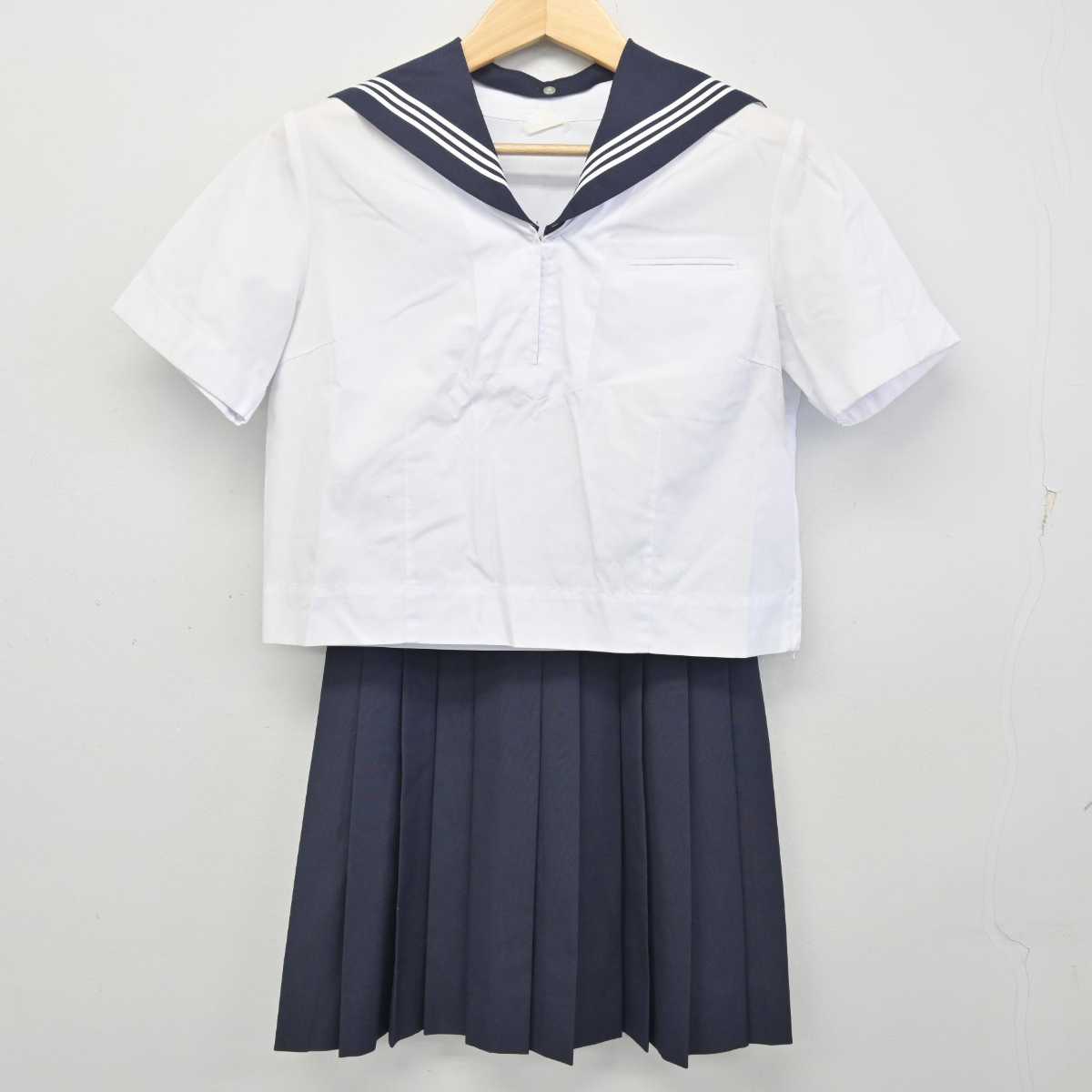 【中古】東京都 駒場高等学校 女子制服 3点 セーラー服・スカート Sf054913 中古制服通販パレイド