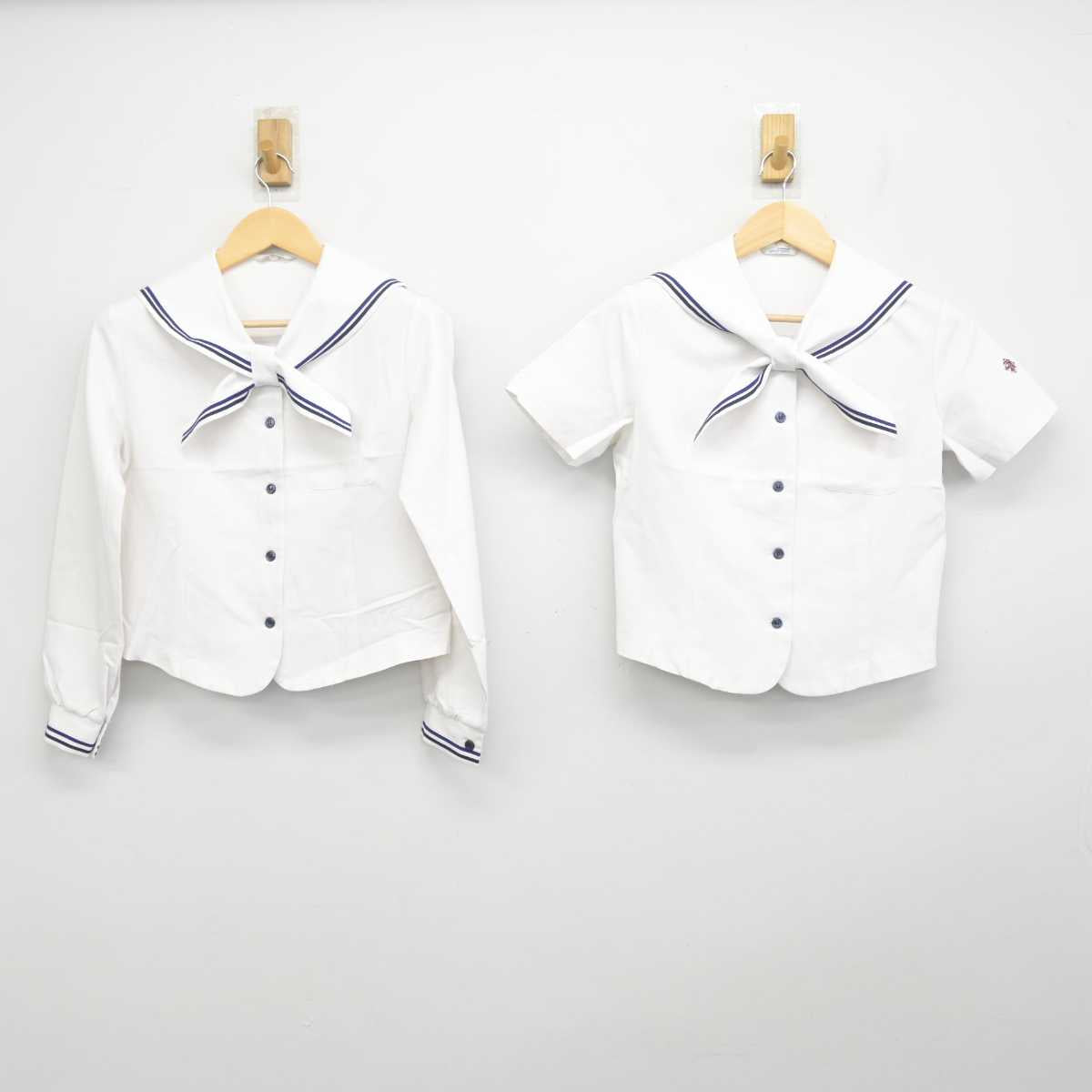 【中古】栃木県 宇都宮海星女子学院高等学校 女子制服 2点 セーラー服 Sf054997 中古制服通販パレイド