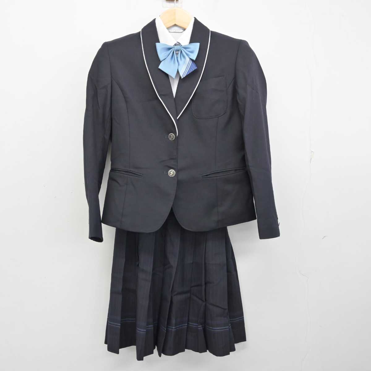 【中古】愛知県 新城有教館高等学校 女子制服 3点 ブレザー・シャツ・スカート Sf056590 中古制服通販パレイド
