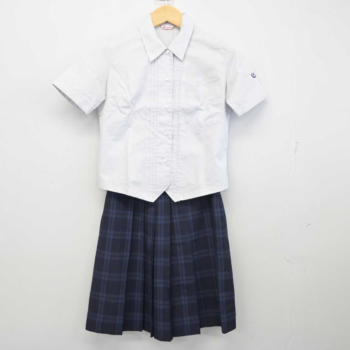 【中古】静岡県 加藤学園高等学校 女子制服 2点 シャツ・スカート Sf057342 中古制服通販パレイド