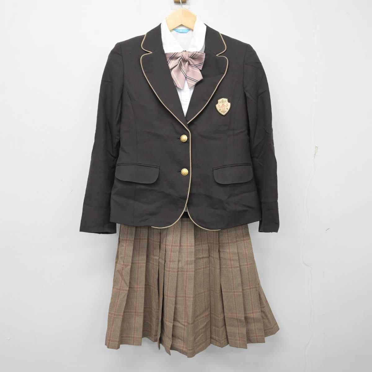 【中古】長崎県 長崎女子商業高等学校 女子制服 5点 ブレザー・シャツ・スカート Sf057569 中古制服通販パレイド