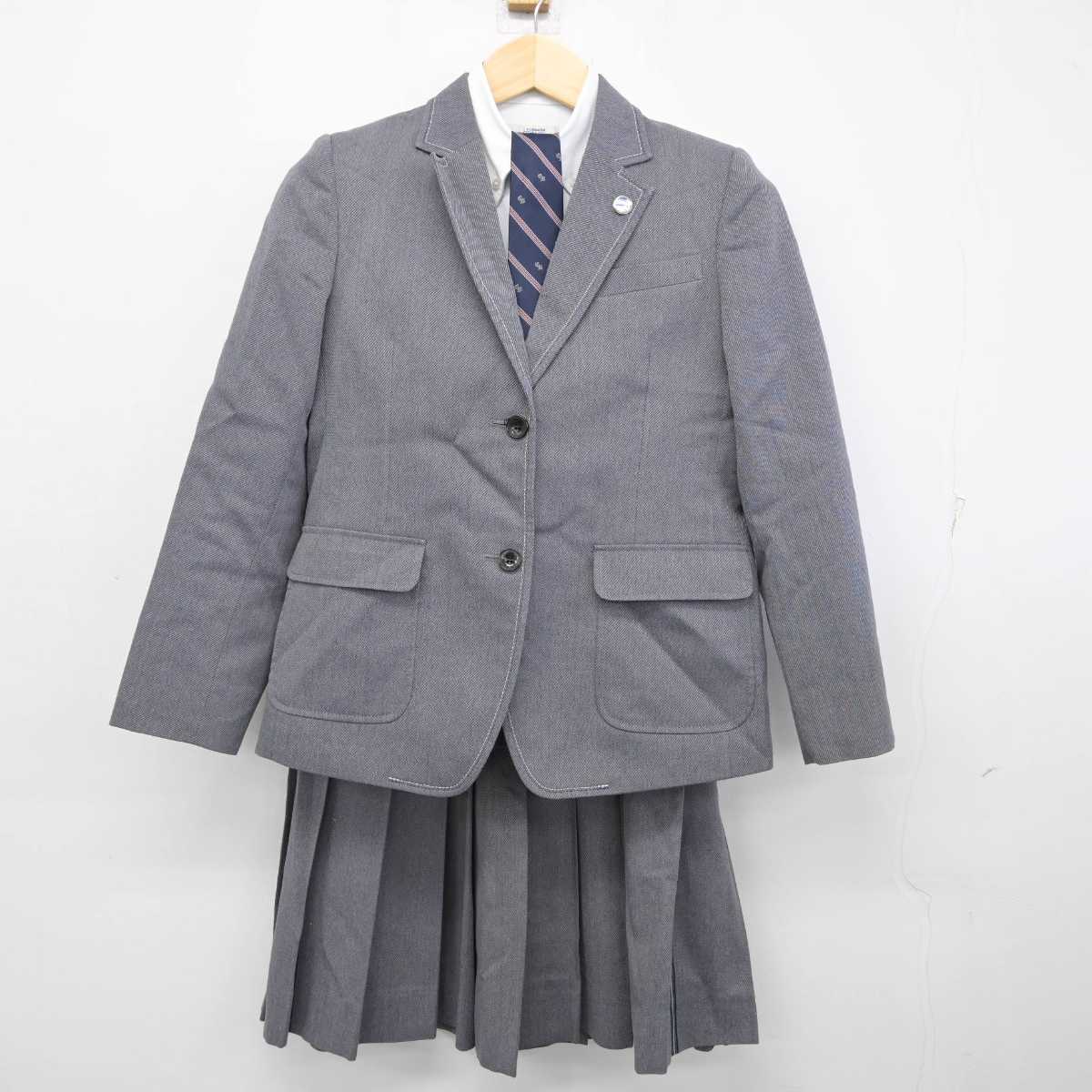 【中古】広島県 広島修道大学ひろしま協創高等学校 女子制服 5点 ブレザー・シャツ・スカート Sf057749 中古制服通販パレイド