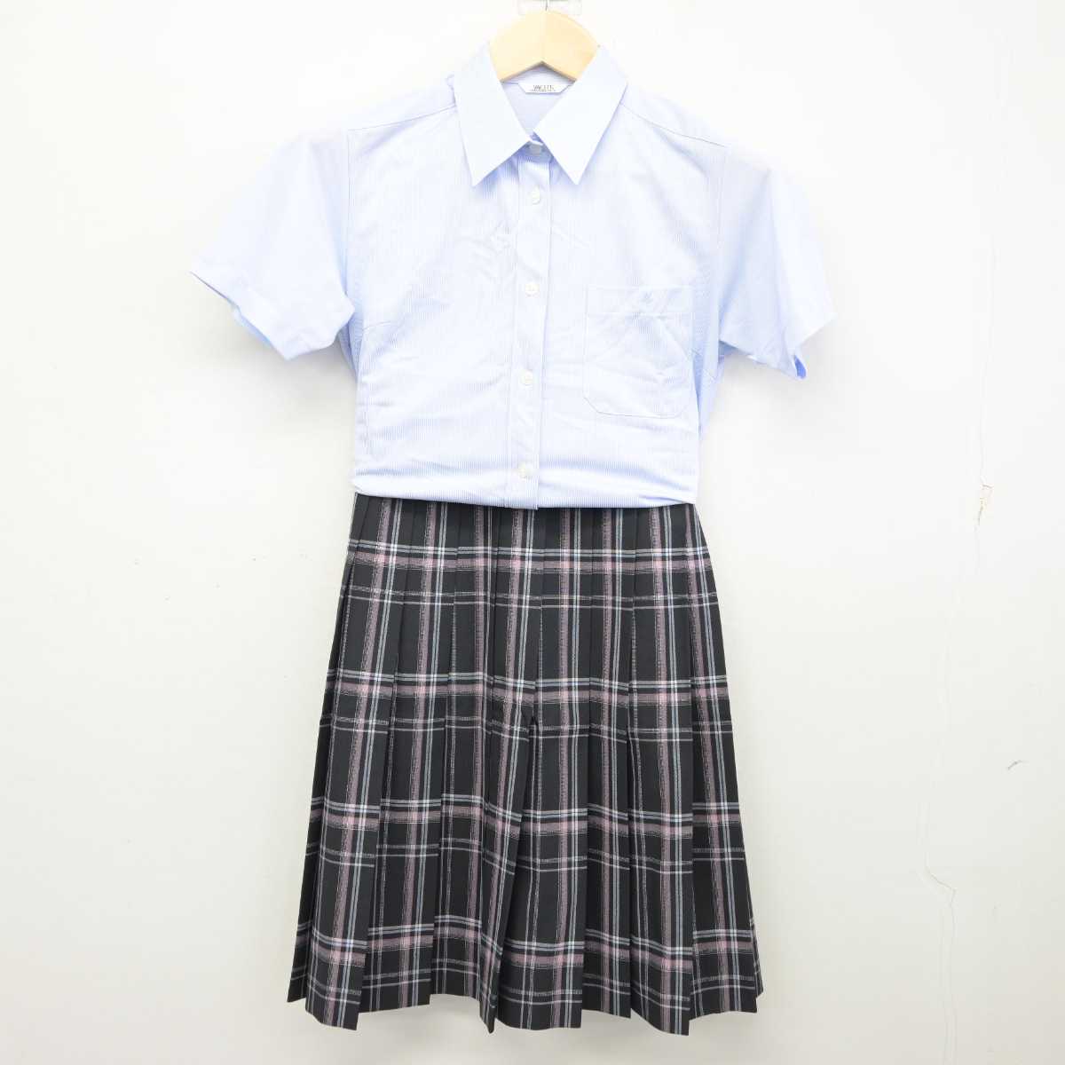 【中古】千葉県 千葉明徳高等学校 女子制服 2点 シャツ・スカート Sf057781 中古制服通販パレイド