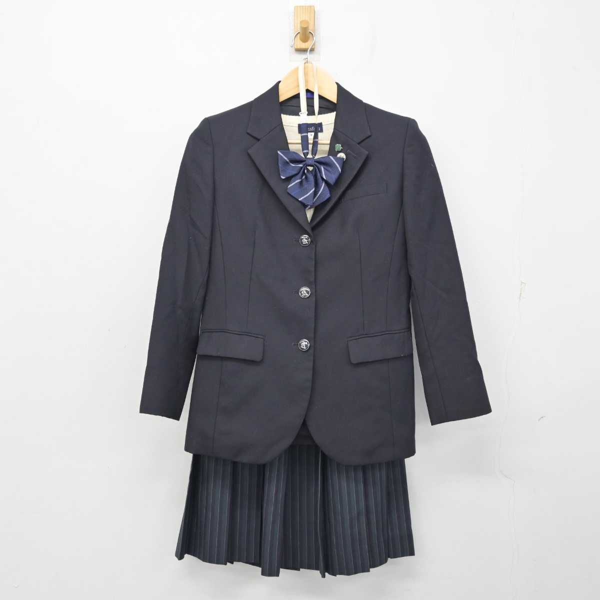 【中古】大阪府 大阪薫英女学院高等学校 女子制服 6点 ブレザー・ニット・スカート Sf058033 中古制服通販パレイド
