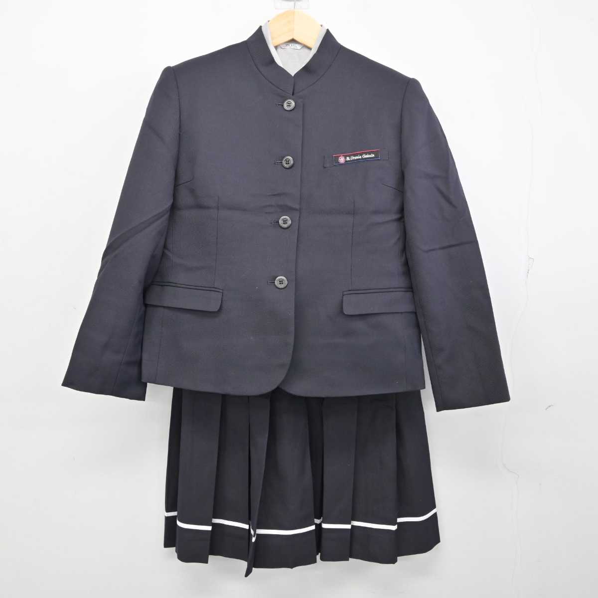 【中古】青森県 八戸聖ウルスラ学院高等学校 女子制服 4点 ブレザー・ベスト・シャツ・スカート Sf058539 中古制服通販パレイド