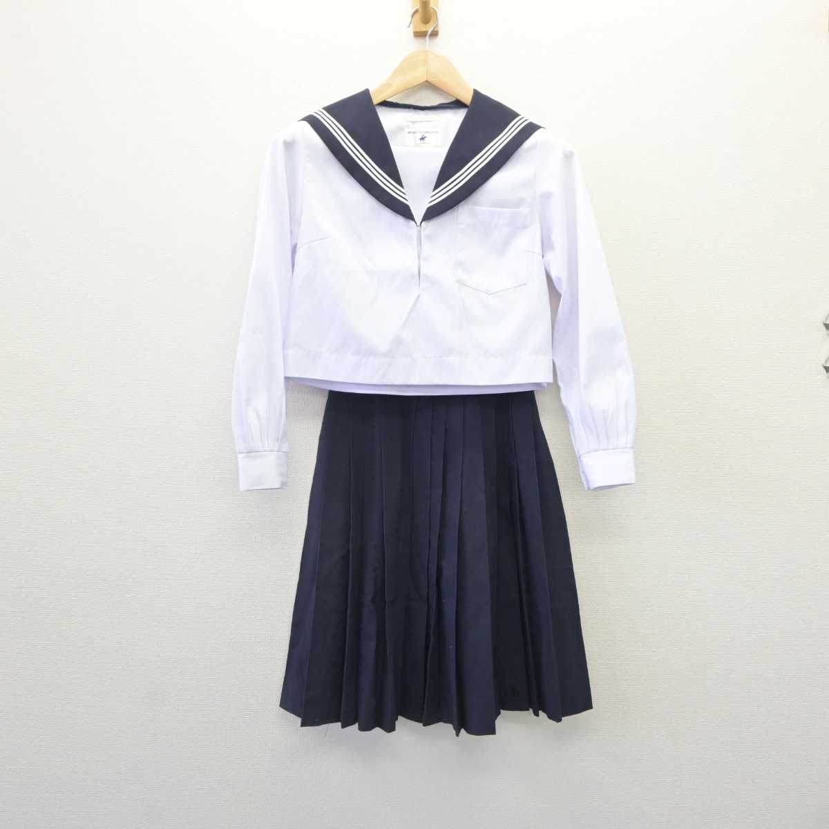【中古】愛知県 碧南高等学校 女子制服 3点 セーラー服・セーラー服・スカート Sf060279 中古制服通販パレイド