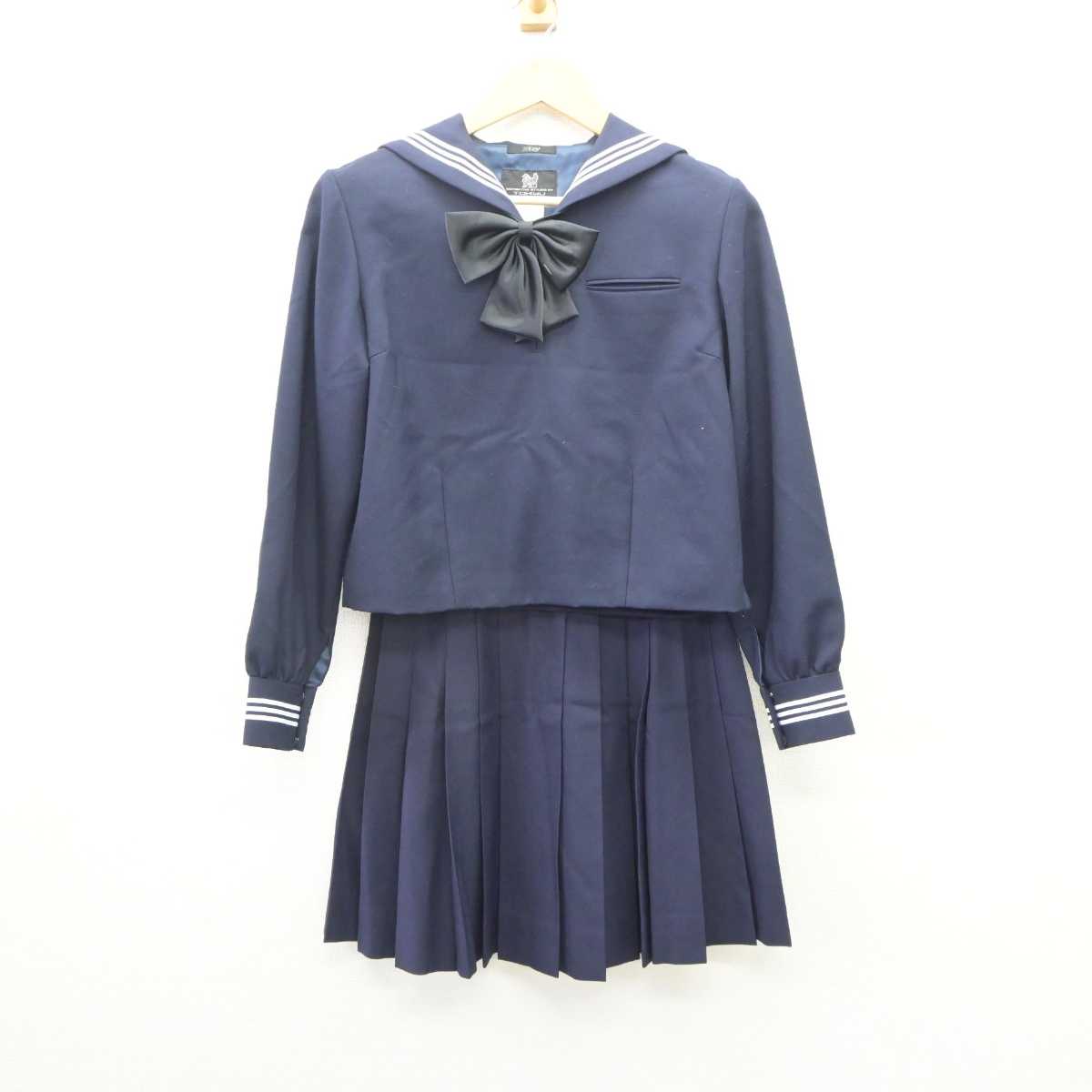 【中古】東京都 駒場高等学校 女子制服 3点 セーラー服・スカート Sf060389 中古制服通販パレイド