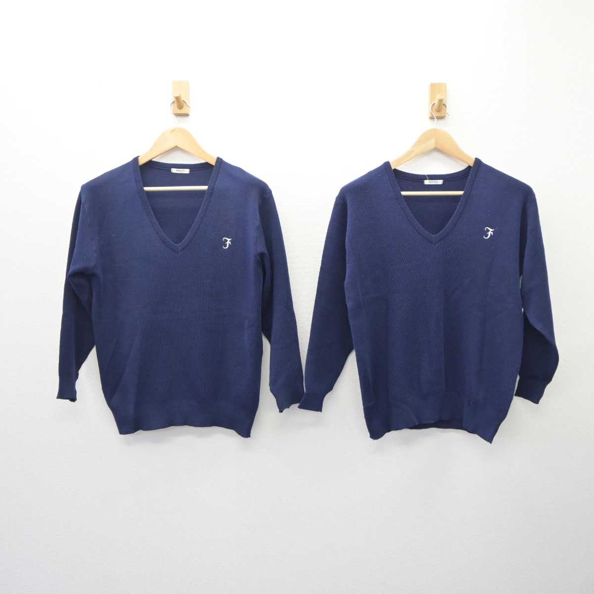 【中古】熊本県 熊本学園大学付属高等学校 女子制服 2点 ニット Sf060869 中古制服通販パレイド