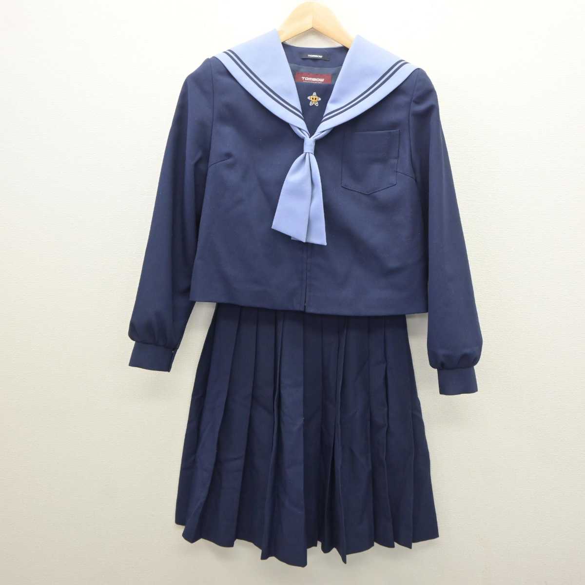 【中古】長崎県 桜が原中学校 女子制服 3点 セーラー服・スカート Sf061282 中古制服通販パレイド