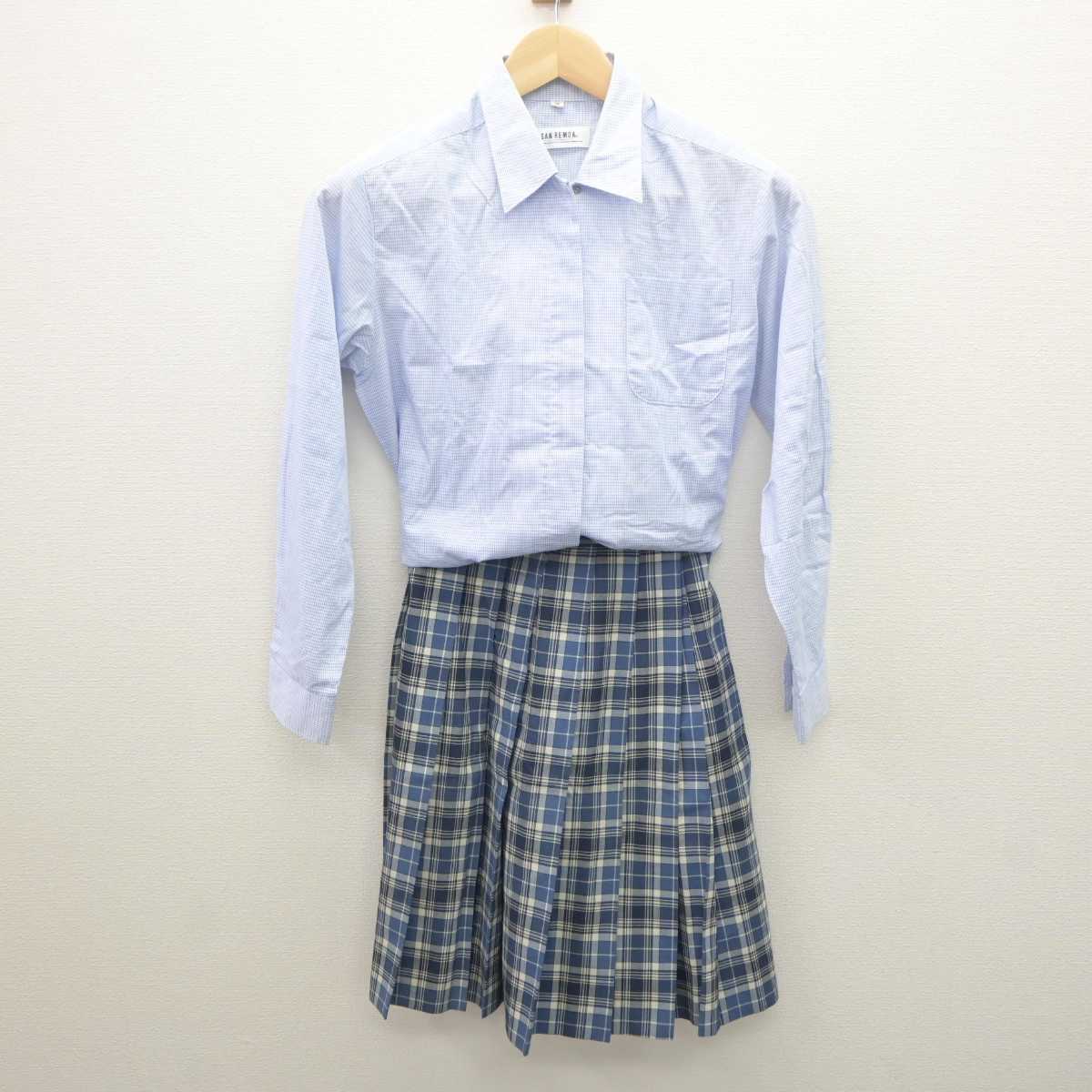 【中古】広島県 尾道学園 尾道中学校・尾道高等学校旧制服 女子制服 2点 シャツ・スカート Sf061555 中古制服通販パレイド