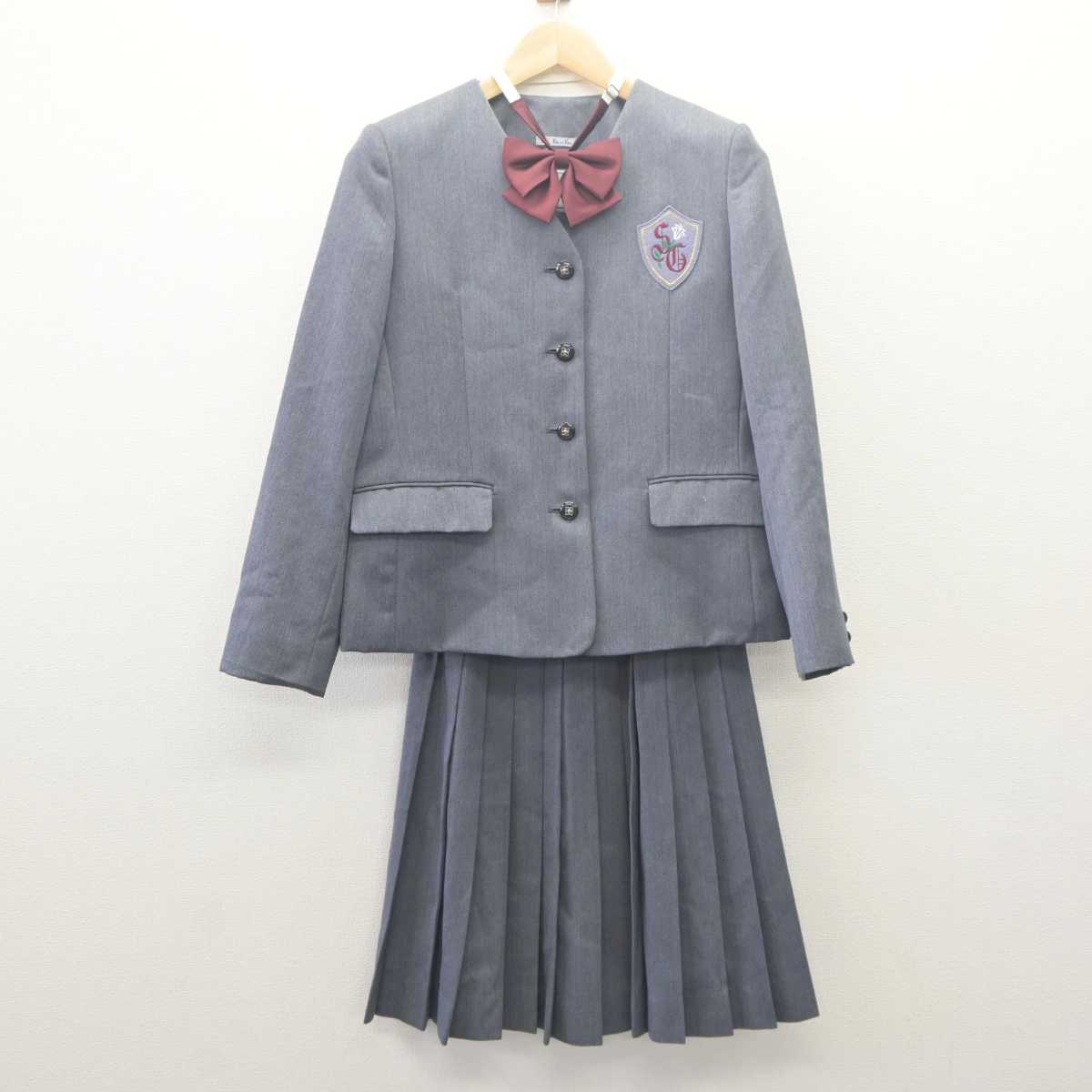 【中古】東京都 星美学園中学校高等学校旧制服 女子制服 4点 ブレザー・ベスト・スカート Sf061648 中古制服通販パレイド