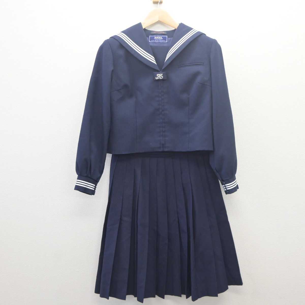 【中古】千葉県 高津中学校 女子制服 2点 セーラー服・スカート Sf061664 中古制服通販パレイド