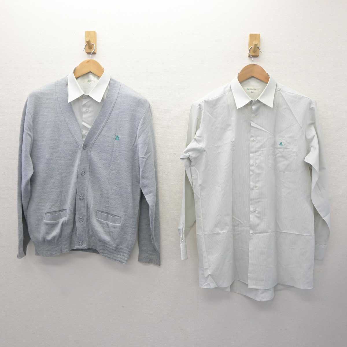 【中古】茨城県 常磐大学高等学校 男子制服 3点 ニット・シャツ Sf062881 中古制服通販パレイド