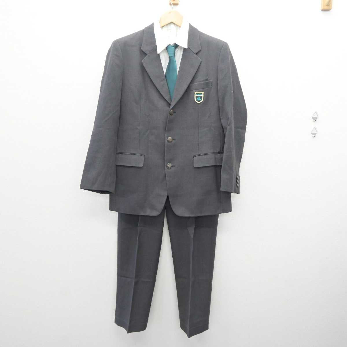 【中古】茨城県 常磐大学高等学校 男子制服 5点 ブレザー・ニット・シャツ・ズボン Sf062882 中古制服通販パレイド