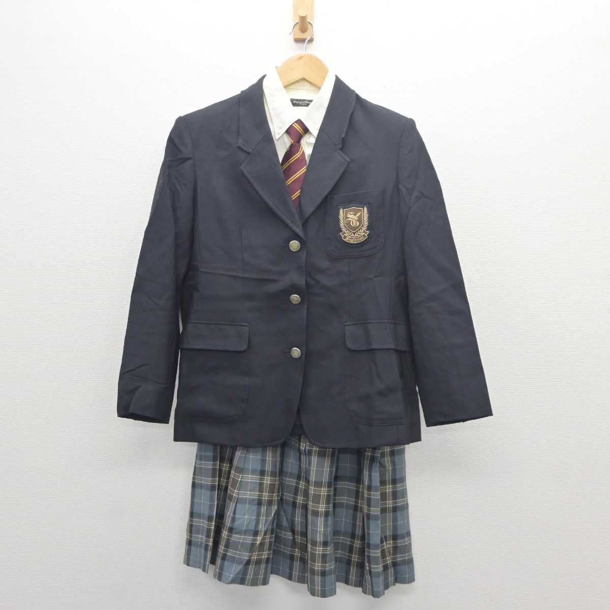 【中古】東京都 杉並学院高等学校 女子制服 4点 ブレザー・シャツ・スカート Sf063019 中古制服通販パレイド