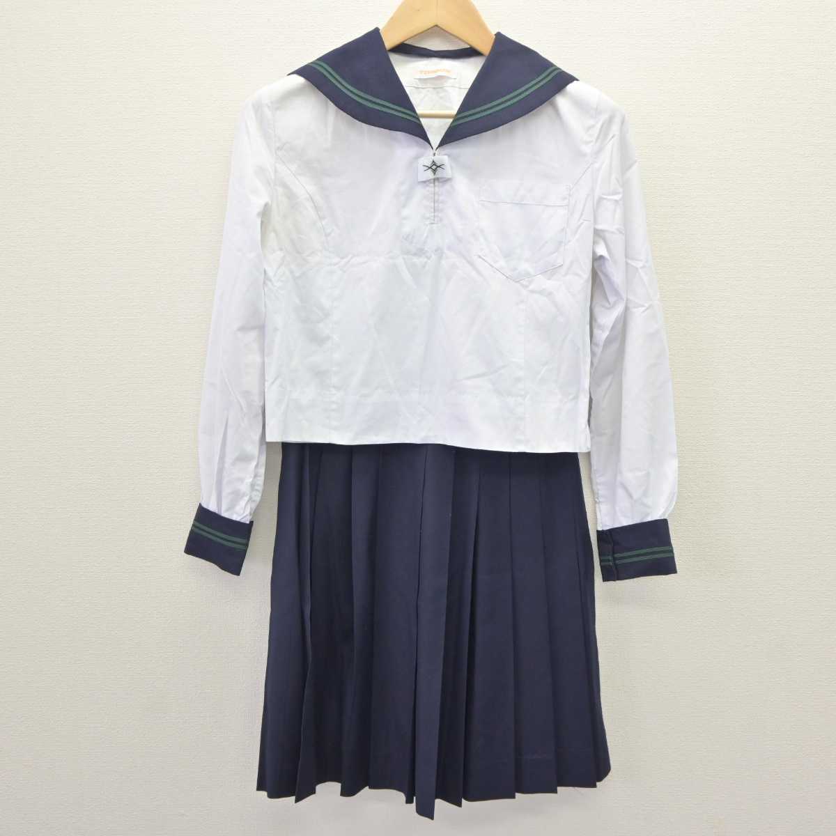 【中古】東京都 二松學舍大学附属高等学校 女子制服 3点 セーラー服・セーラー服・スカート Sf063796 中古制服通販パレイド