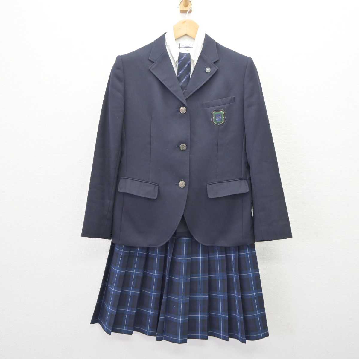 【中古】福岡県 福岡講倫館高等学校 女子制服 5点 ブレザー・シャツ・スカート Sf063845 中古制服通販パレイド