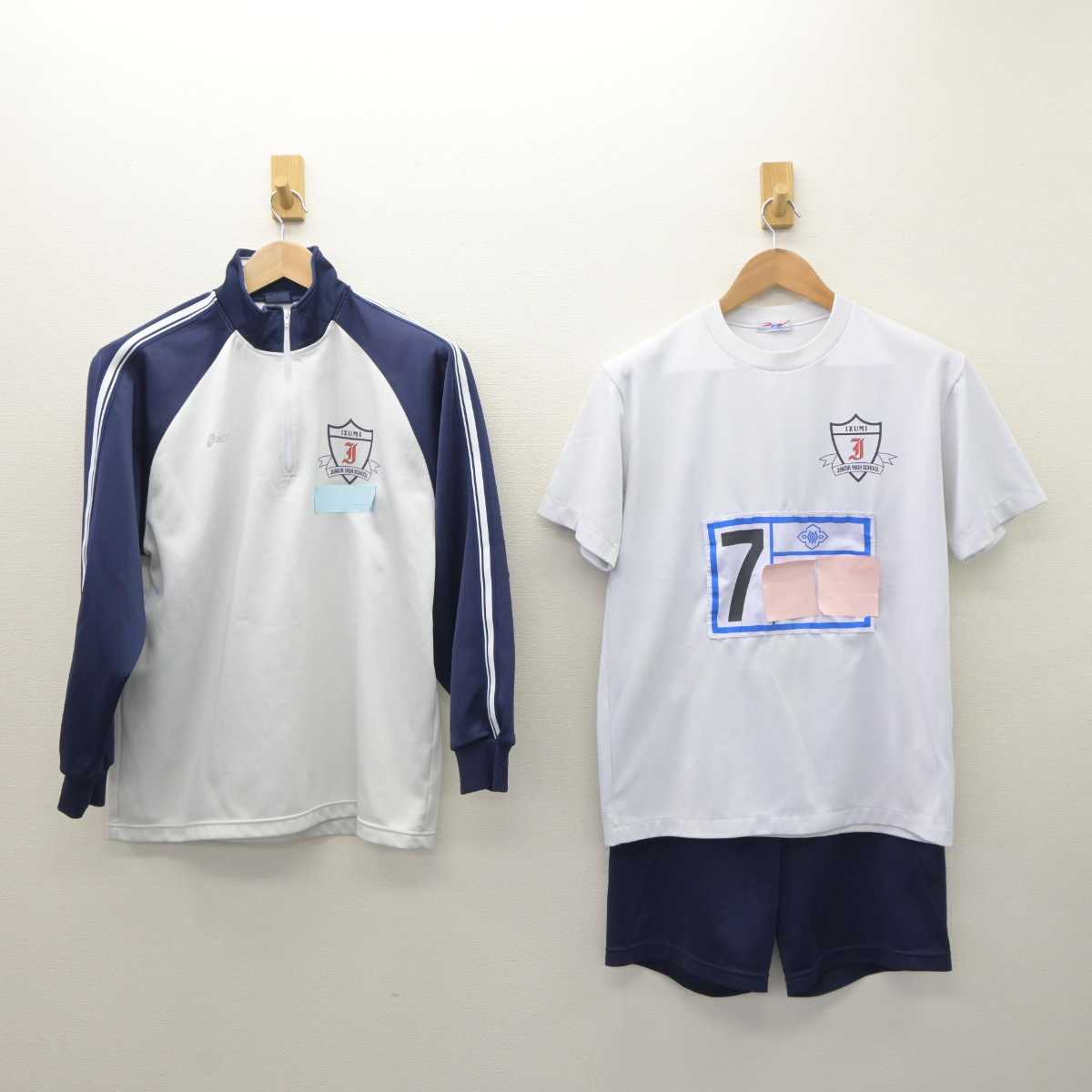 【中古】大阪府 和泉中学校 女子制服 3点 ジャージ 上・体操服 上・体操服 下 Sf063979 中古制服通販パレイド