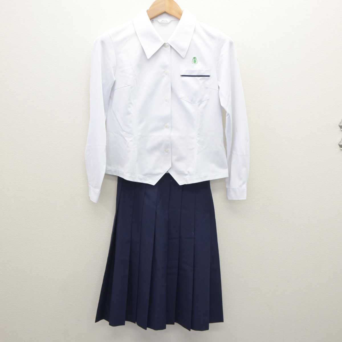 【中古】熊本県 熊本農業高等学校 女子制服 2点 シャツ・スカート Sf064376 中古制服通販パレイド