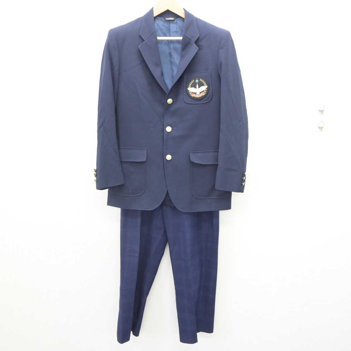 【中古】岩手県 盛岡商業高等学校 男子制服 2点 ブレザー・ズボン Sf064527 中古制服通販パレイド