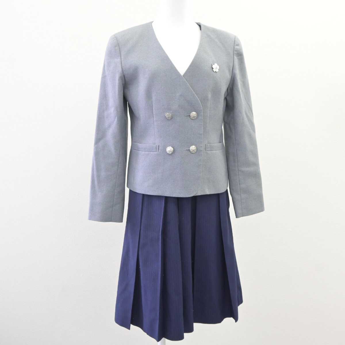 【中古】東京都 跡見学園中学校・高等学校 女子制服 3点 ブレザー・ジャンパースカート Sf064567 中古制服通販パレイド