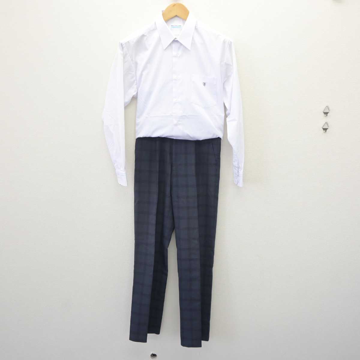 【中古】茨城県 茨城高等学校・茨城中学校 男子制服 2点 シャツ・ズボン Sf064735 中古制服通販パレイド
