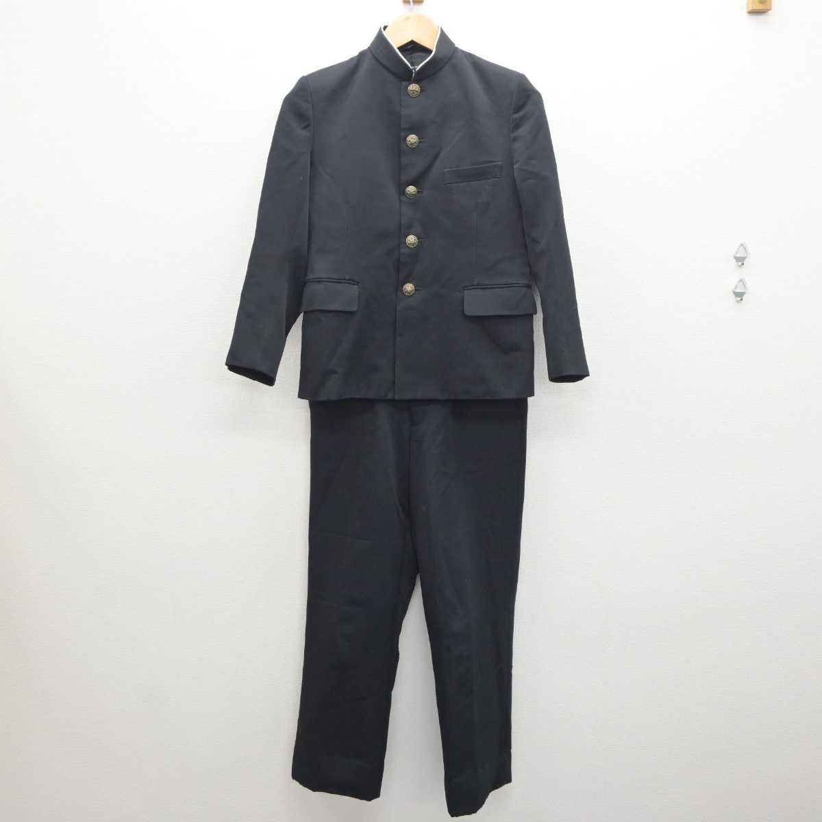 【中古】福岡県 福岡市立野間中学校旧制服 男子制服 2点 学ラン・ズボン Sf065498 中古制服通販パレイド