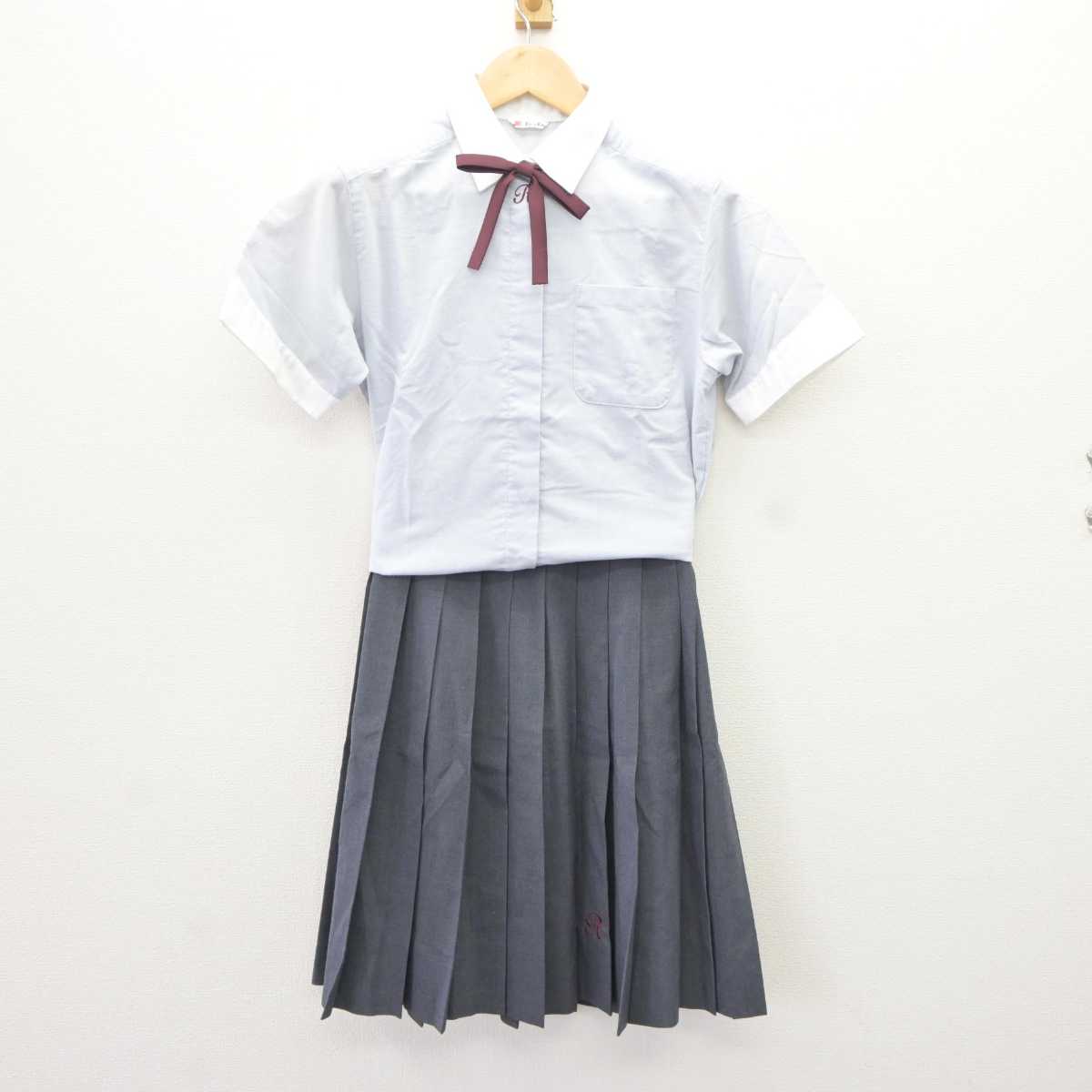 【中古】大阪府 履正社高等学校 女子制服 3点 シャツ・スカート Sf066180 中古制服通販パレイド