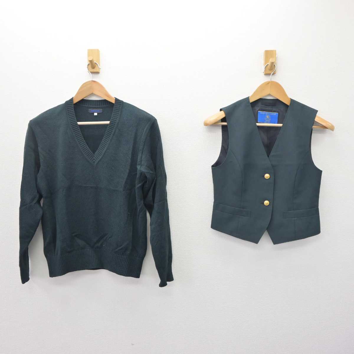 【中古】宮城県 仙台育英学園高等学校 女子制服 2点 ベスト・ニット Sf066185 中古制服通販パレイド