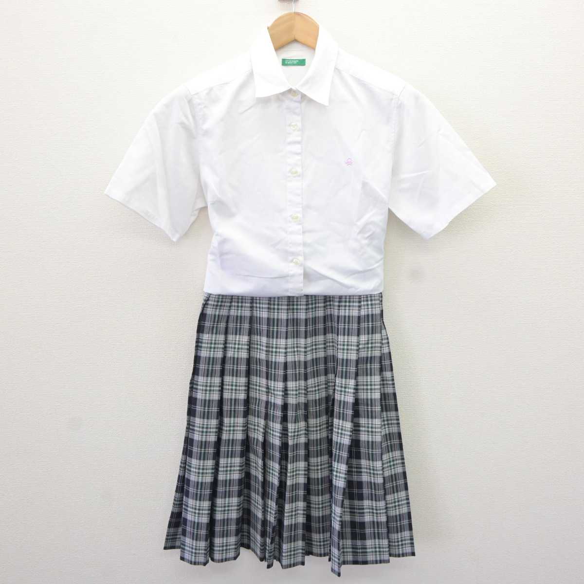 【中古】大阪府 城南学園高等学校 女子制服 3点 シャツ・スカート Sf066265 中古制服通販パレイド