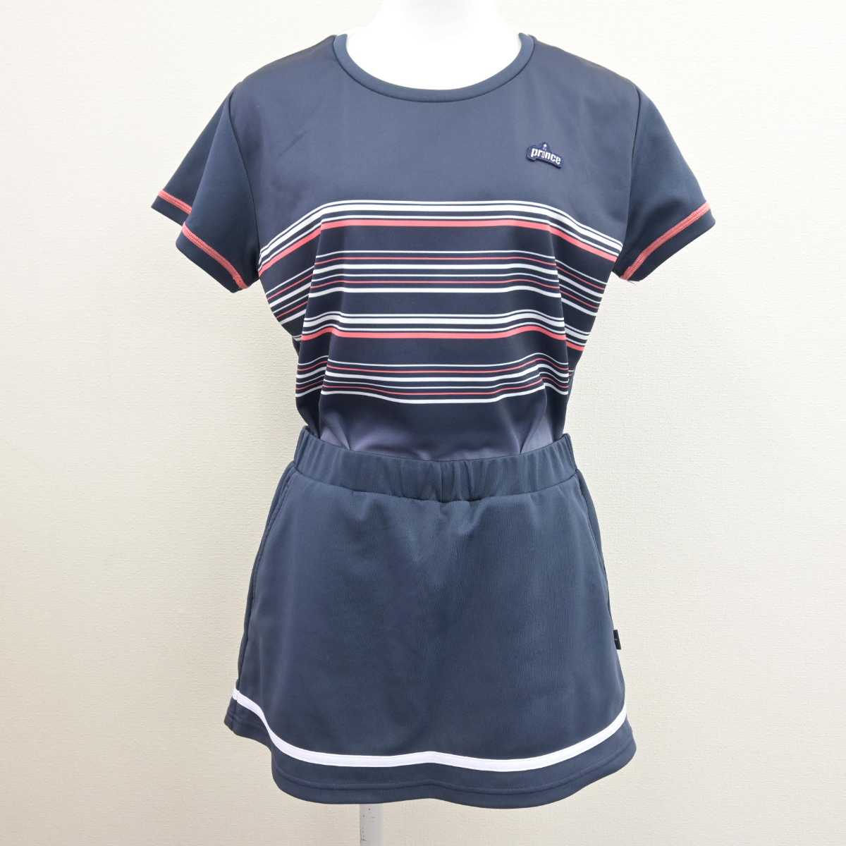 【中古】静岡県 伊東商業高等学校テニス部ユニフォーム 女子制服 2点 部活ユニフォーム 上・部活ユニフォーム 下 Sf066559