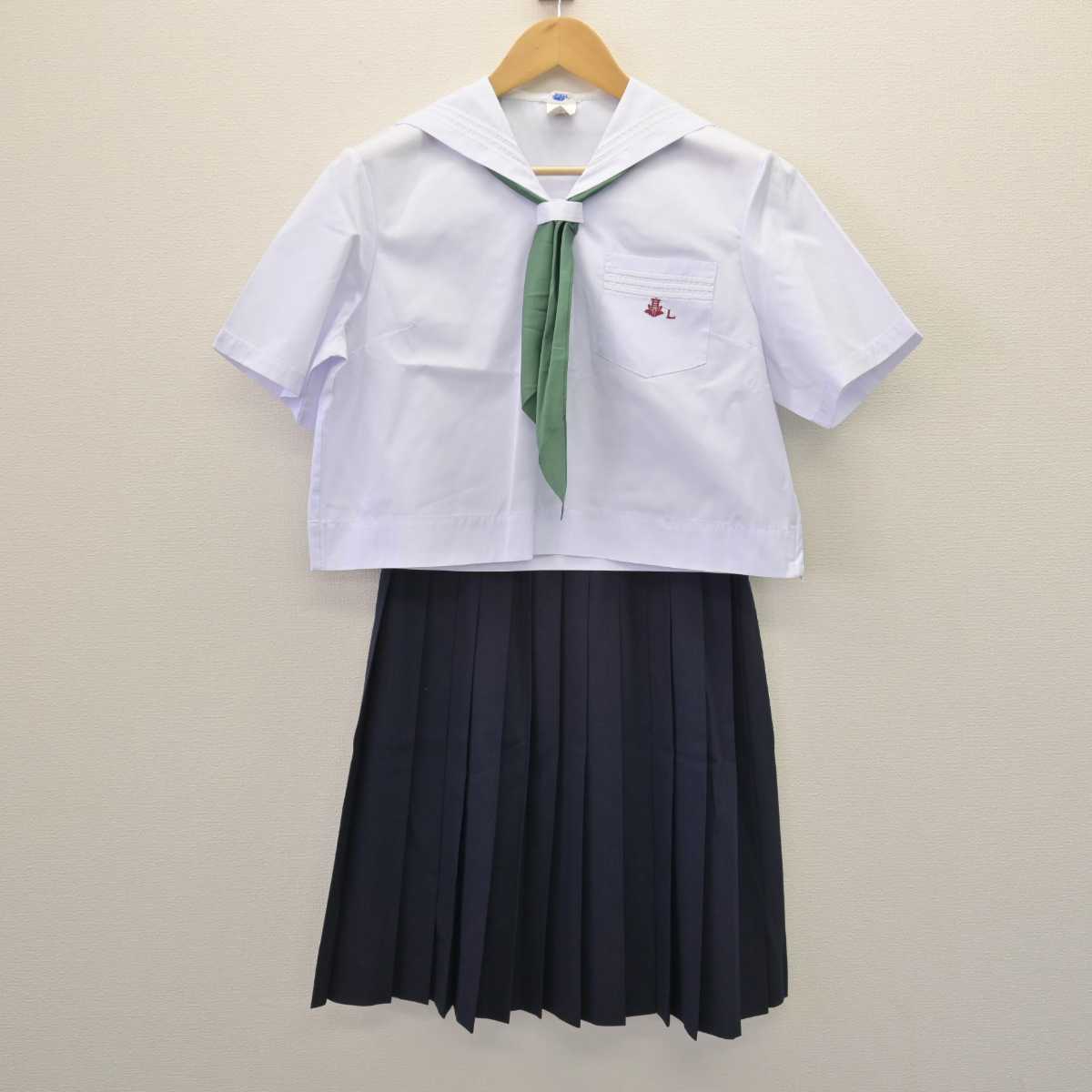 【中古】兵庫県 上郡高等学校 女子制服 3点 セーラー服・スカート Sf066849 中古制服通販パレイド