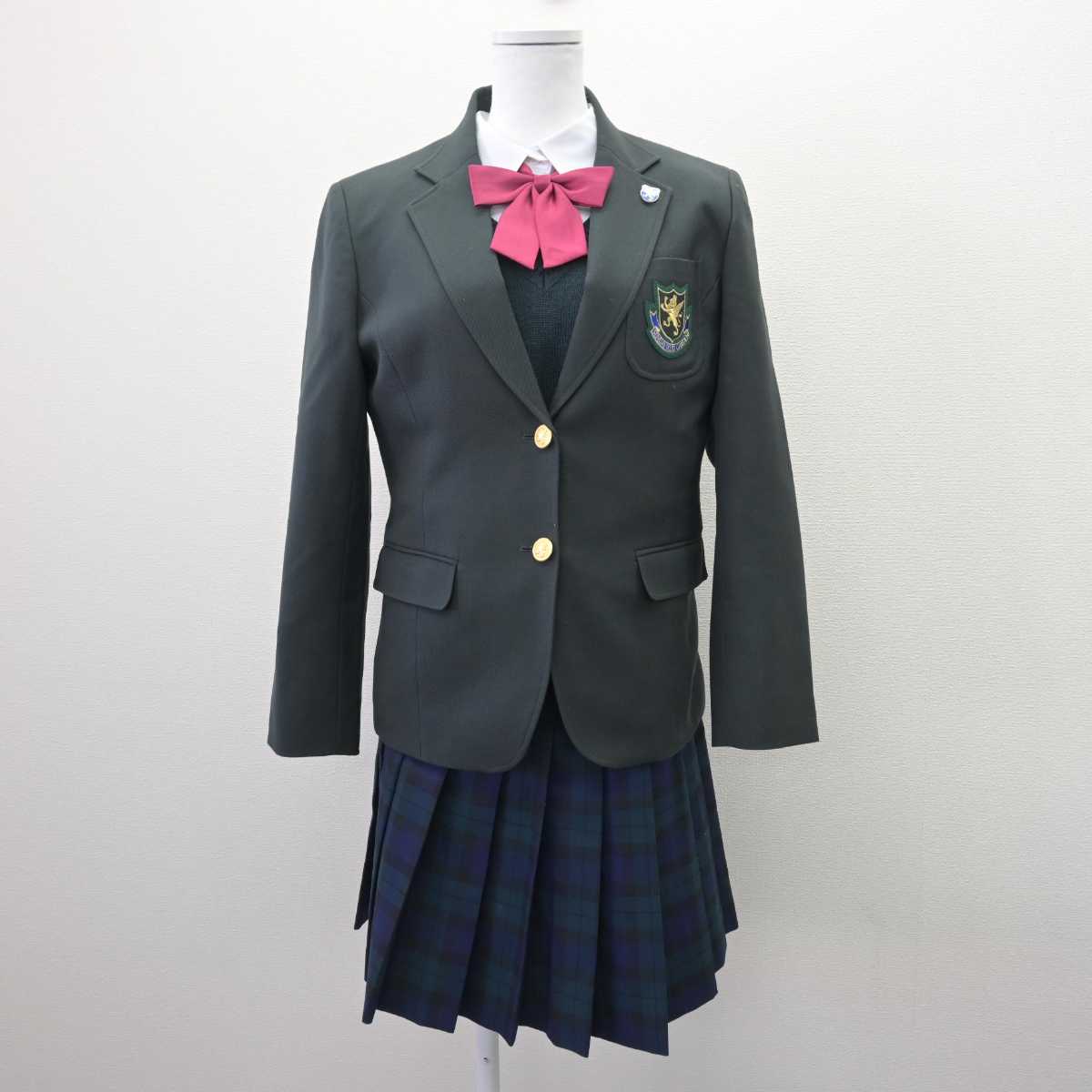 【中古】宮城県 仙台育英学園高等学校 女子制服 6点 ブレザー・ニット・シャツ・スカート Sf067331 中古制服通販パレイド