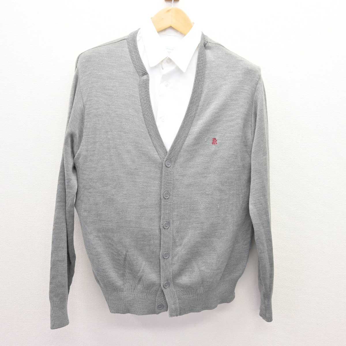 【中古】愛知県 名古屋市立向陽高等学校 男子制服 2点 ニット・シャツ Sf067530 中古制服通販パレイド