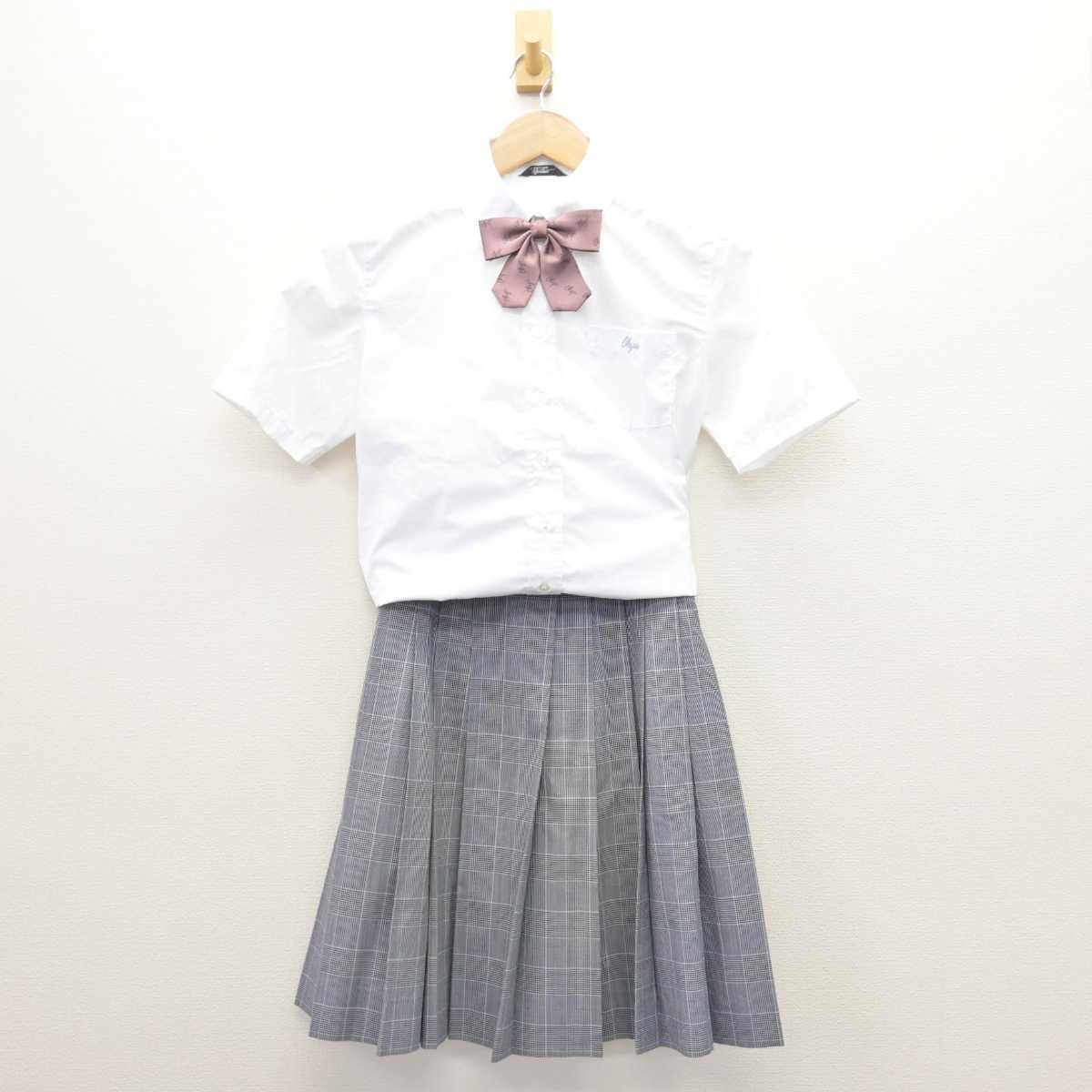 【中古】東京都 鷗友学園女子中学高等学校 女子制服 3点 シャツ・スカート Sf067573 中古制服通販パレイド