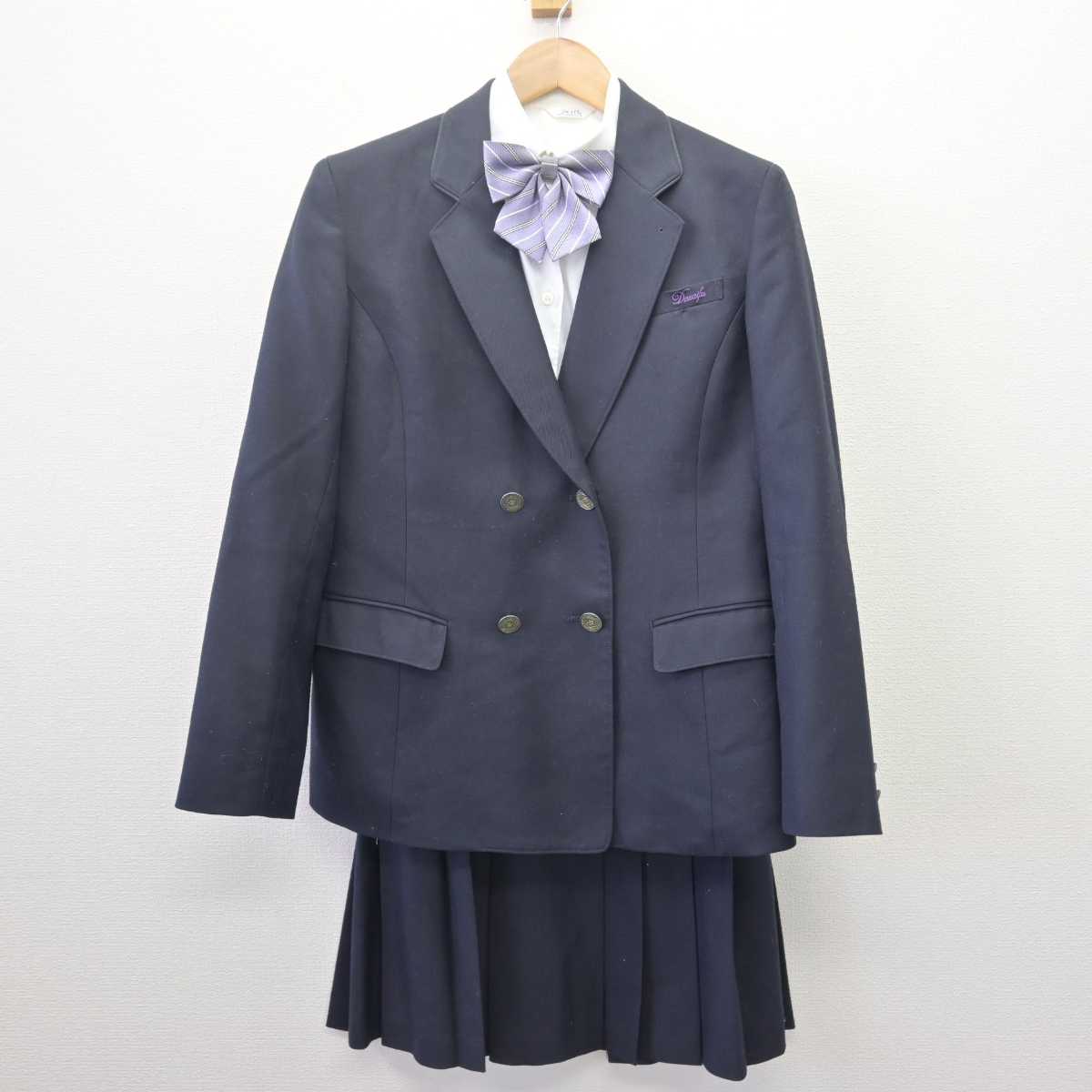 【中古】福岡県 太宰府高等学校 女子制服 6点 ブレザー・シャツ・スカート Sf067849 中古制服通販パレイド