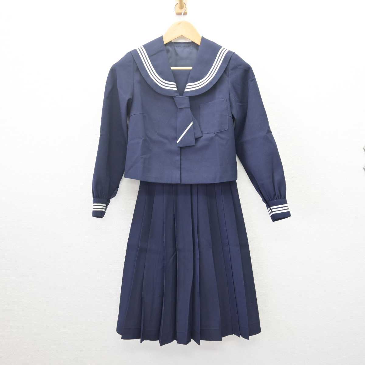 【中古】千葉県 銚子市立第一中学校 女子制服 5点 セーラー服・セーラー服・スカート Sf067875 中古制服通販パレイド