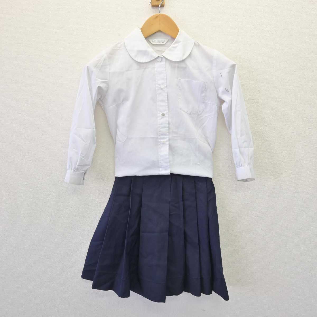 【中古】山梨県 山梨大学教育学部附属小学校 女子制服 2点 シャツ・スカート Sf068122 中古制服通販パレイド