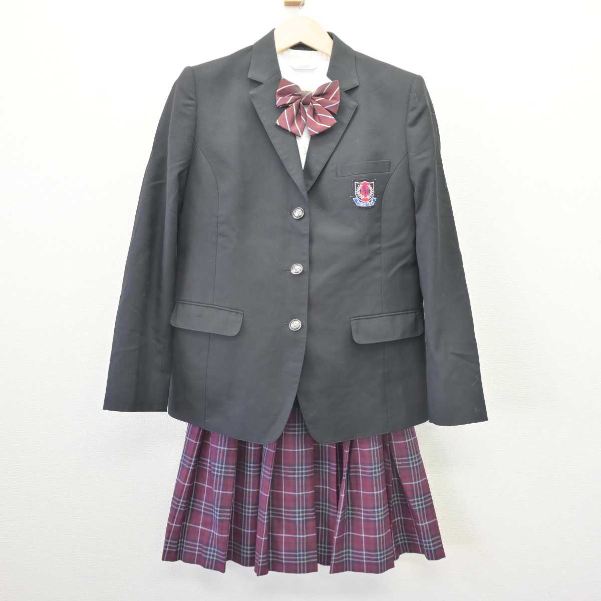 【中古】愛知県 犬山南高等学校 女子制服 4点 ブレザー・シャツ・スカート Sf068337 中古制服通販パレイド