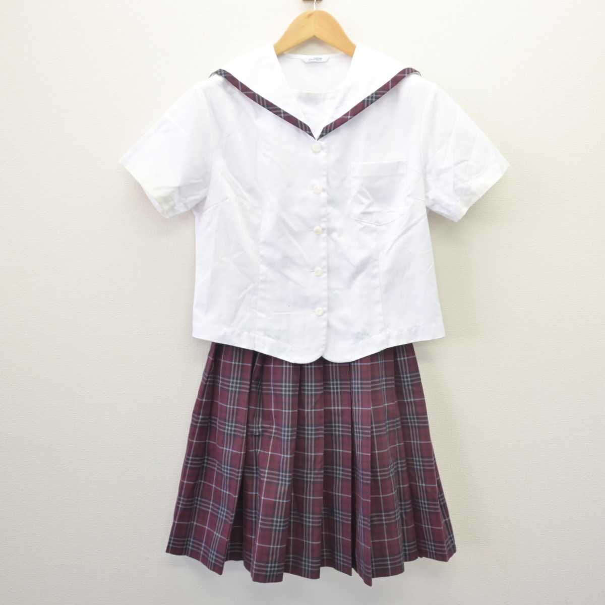 【中古】愛知県 犬山南高等学校 女子制服 3点 セーラー服・スカート Sf068338 中古制服通販パレイド