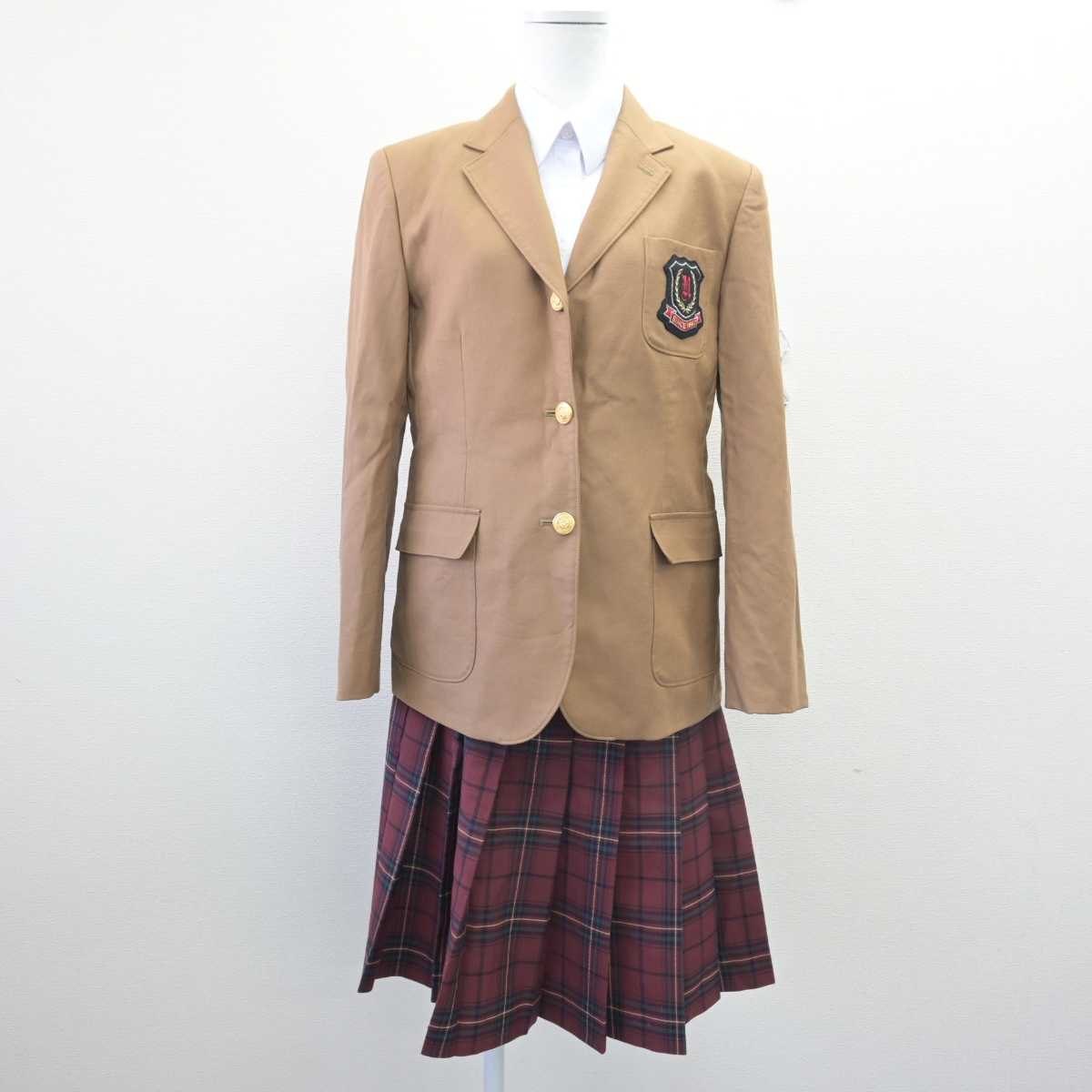 【中古】山口県 中村女子高等学校 女子制服 3点 ブレザー・シャツ・スカート Sf068343 中古制服通販パレイド