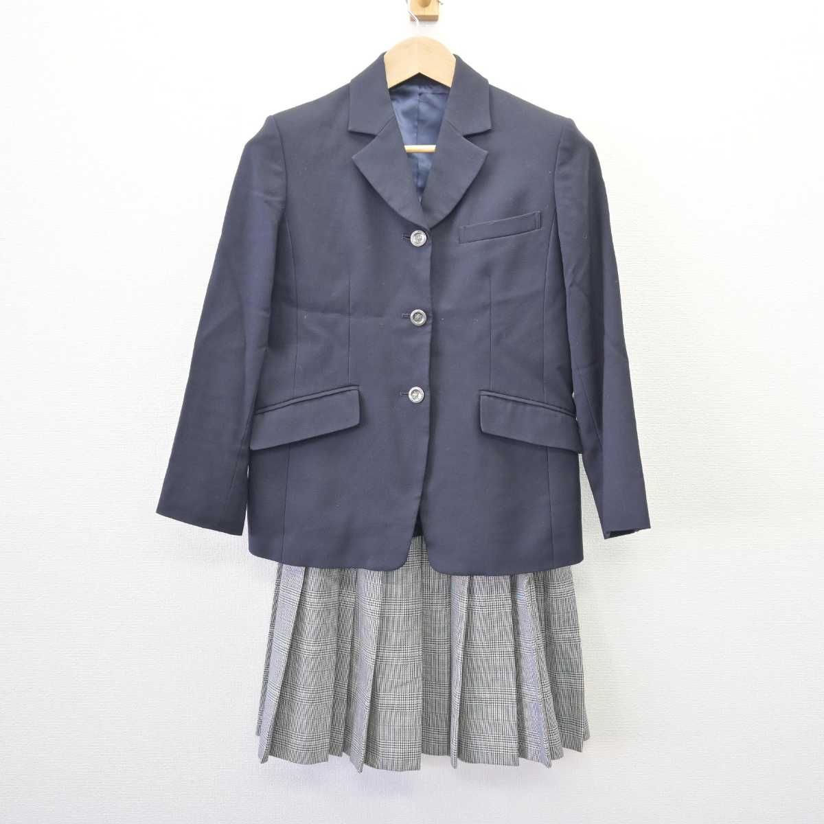 【中古】埼玉県 淑徳与野中学校・高等学校 女子制服 3点 ブレザー・ニット・スカート Sf068402 中古制服通販パレイド