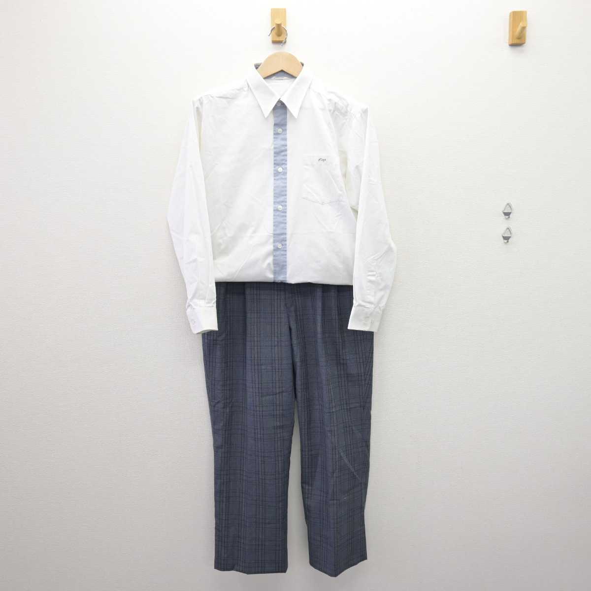【中古】茨城県 古河第二高等学校 男子制服 3点 シャツ・ズボン Sf068849 中古制服通販パレイド