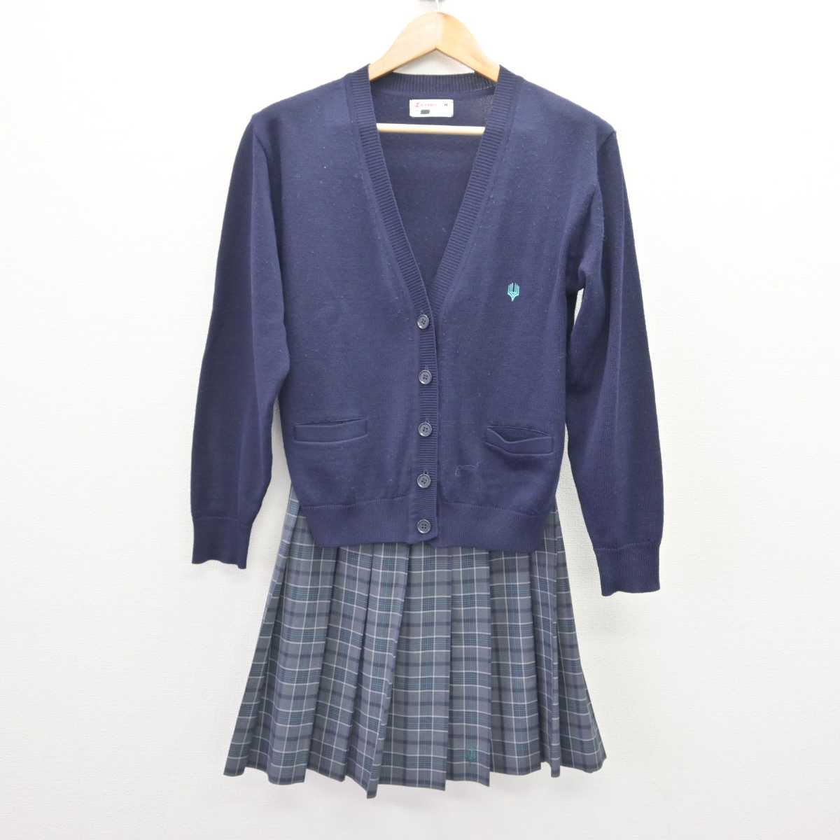 【中古】大阪府 大阪学芸高等学校 女子制服 2点 ニット・スカート Sf069402 中古制服通販パレイド