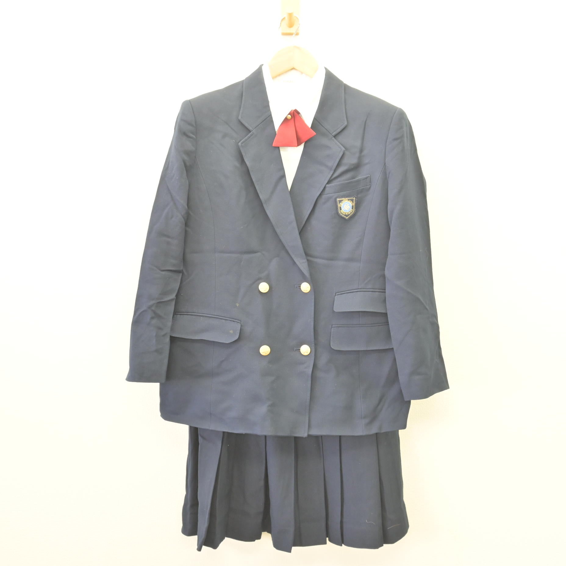 【中古】福島県 福島成蹊高等学校 女子制服 4点 ブレザー・シャツ・スカート Sf069751 中古制服通販パレイド